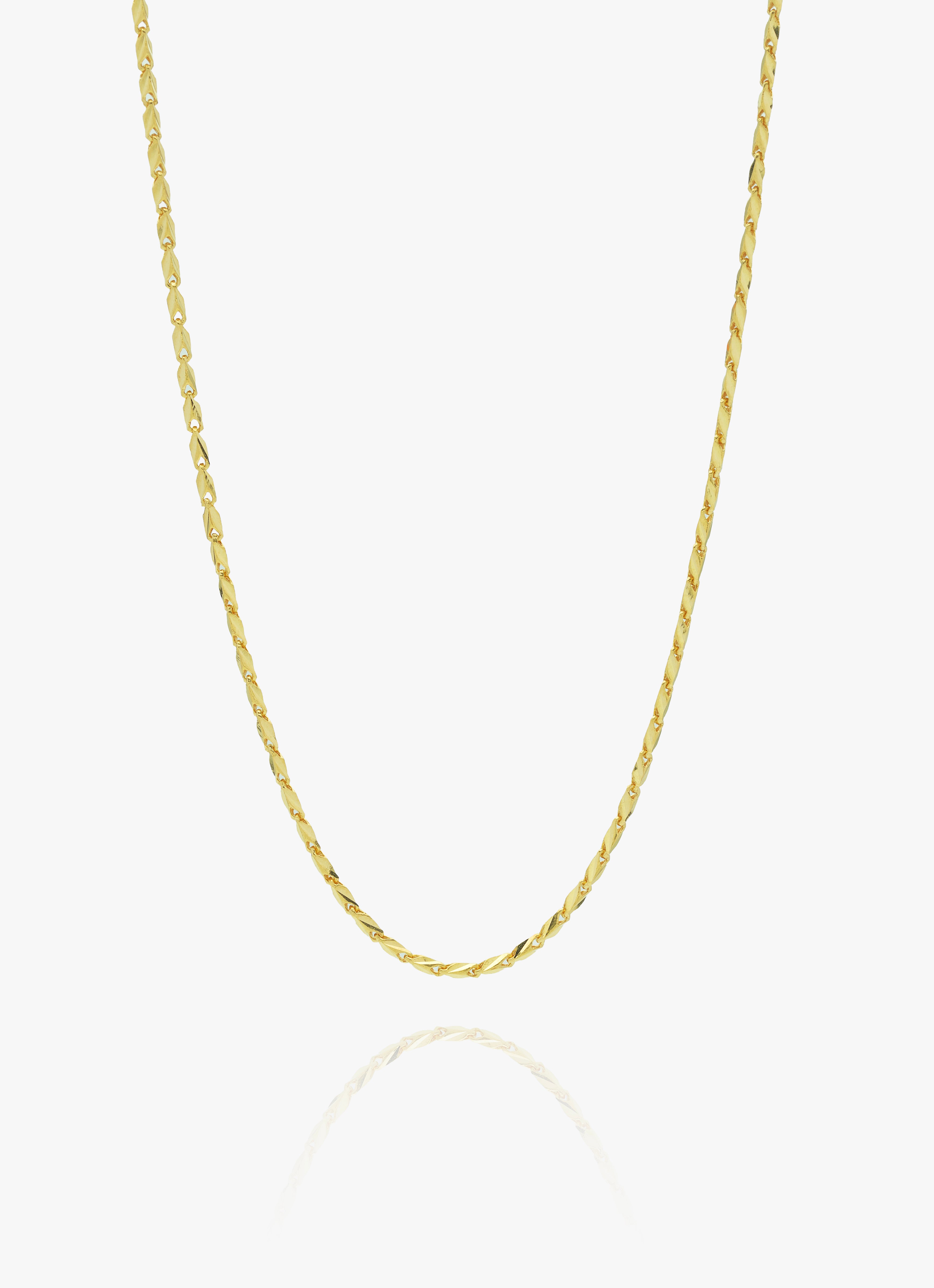 916 Gold herringbone chain – G&M Collections Pte Ltd
